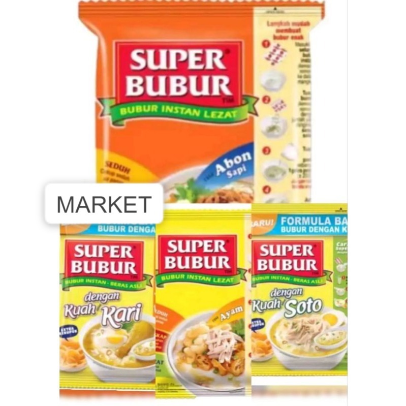 Jual SUPER BUBUR INSTANT BERGIZI PCK 46g | Shopee Indonesia
