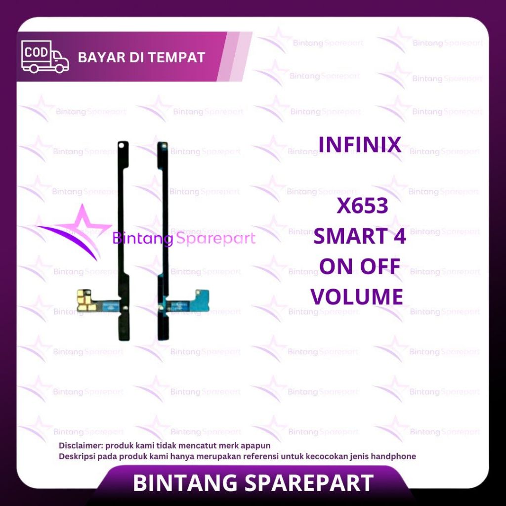 Jual FLEXIBEL INFINIX X653 + ON OFF + VOLUME ORI (SMART 4) | Shopee Indonesia