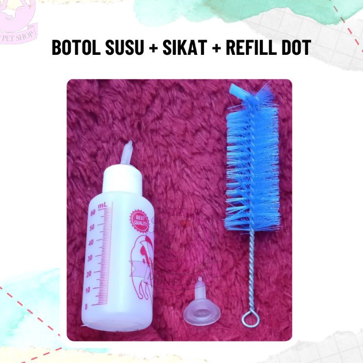 Jual HARGA SPESIAL Dot susu Chiro kucing dan anjing dot susu kitten 6ml Botol Susu Nursing ...