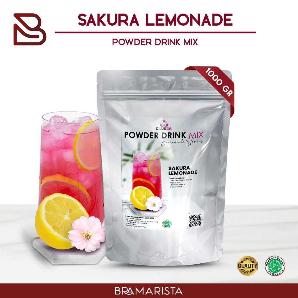 Jual Bubuk Minuman Instan Rasa Sakura Lemonade 1kg / Powder Drink Mix ...