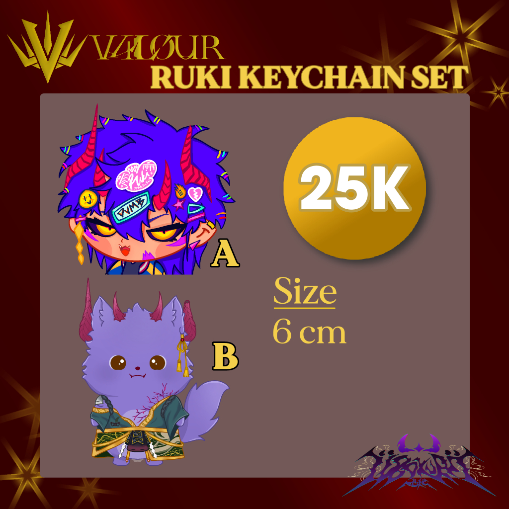 Jual Jibakurei Ruki Gantungan Kunci Keychain Akrilik Vtuber ...