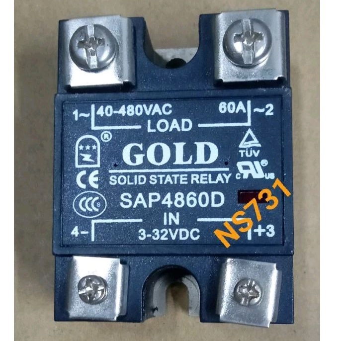 Jual SOLID STATE RELAY SSR 4860D /GOLD SSR 60A | Shopee Indonesia
