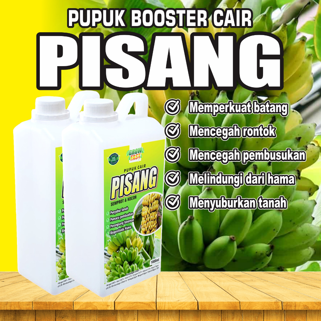 Jual Pupuk Booster Perangsang Pisang 1 Liter pupuk organik pelebat buah pupuk biopestisida ...