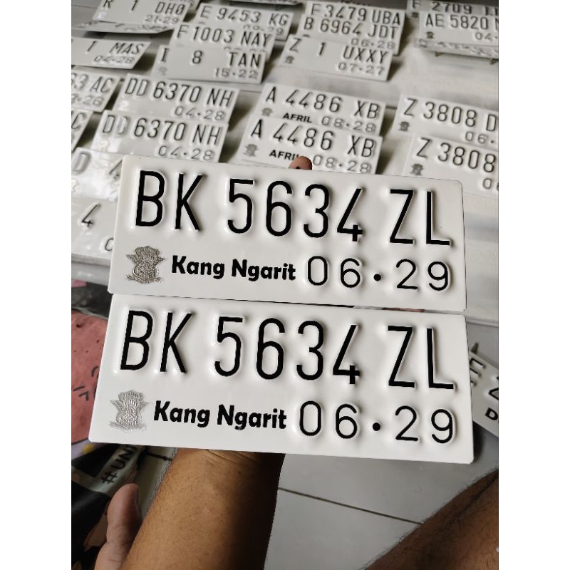 Jual PLAT VARIASI KEREN MINIMALIS 9*23 HARGA SATUAN (1PCS) | Shopee ...