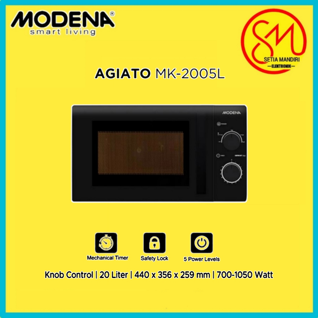 Jual MODENA MK2005L Microwave Oven 20 Liter Agiato MK 2005 L / MK2005 ...
