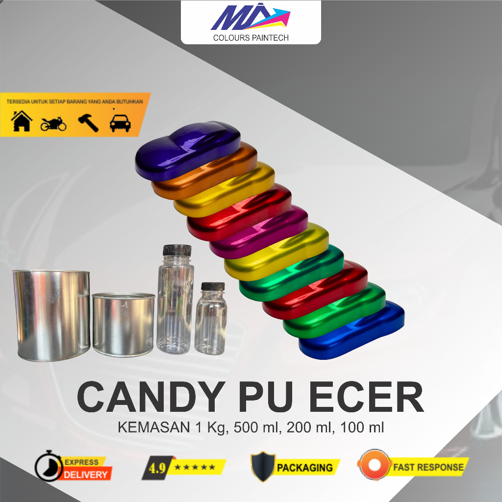 Jual Cat Candytone Candy Tone PU Cat Duco 100ml ;200ml ;500 ml Original ...