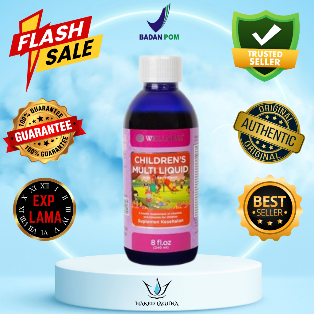 Jual Wellness Children’s Multi Liquid multivitamin lengkap untuk daya ...