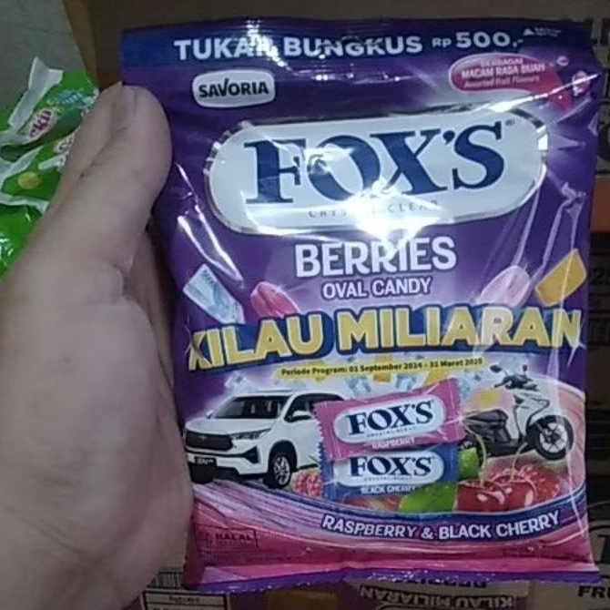Jual FOX'S Berries oval candy 125 g isi 50 pcs | Shopee Indonesia