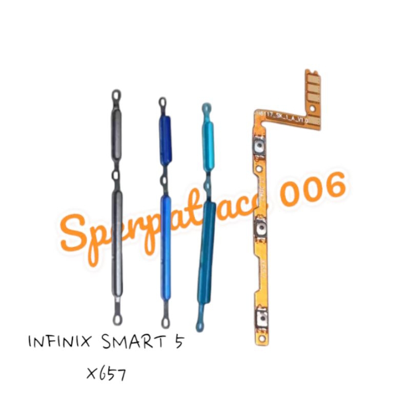 Jual TOMBOL LUAR ON OFF PLUS VOLUME INFINIX SMART 5 X657 X657C FLEXSIBEL 1SET TOMBOL SET ...