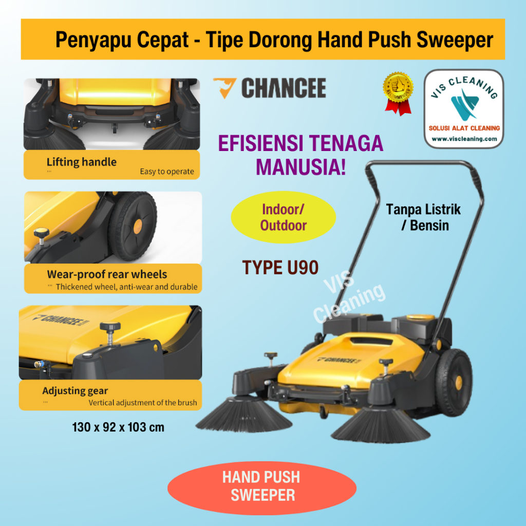 Jual Mesin Penyapu Type Dorong (Hand Push Sweeper) Manual Sweeper ...