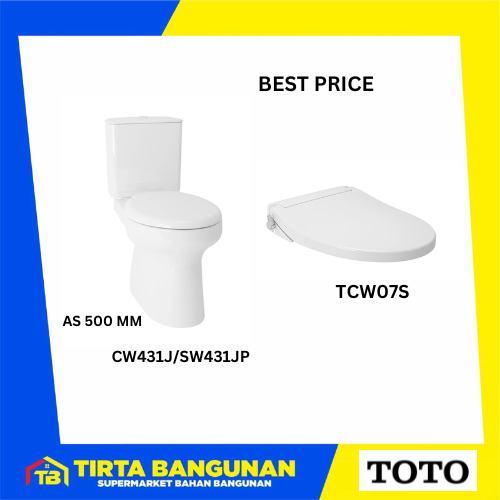 Jual TOTO CW431J/SW431JP TCW07S TOILET/ WC/ KLOSET DUDUK SINGLE FLUSH ...