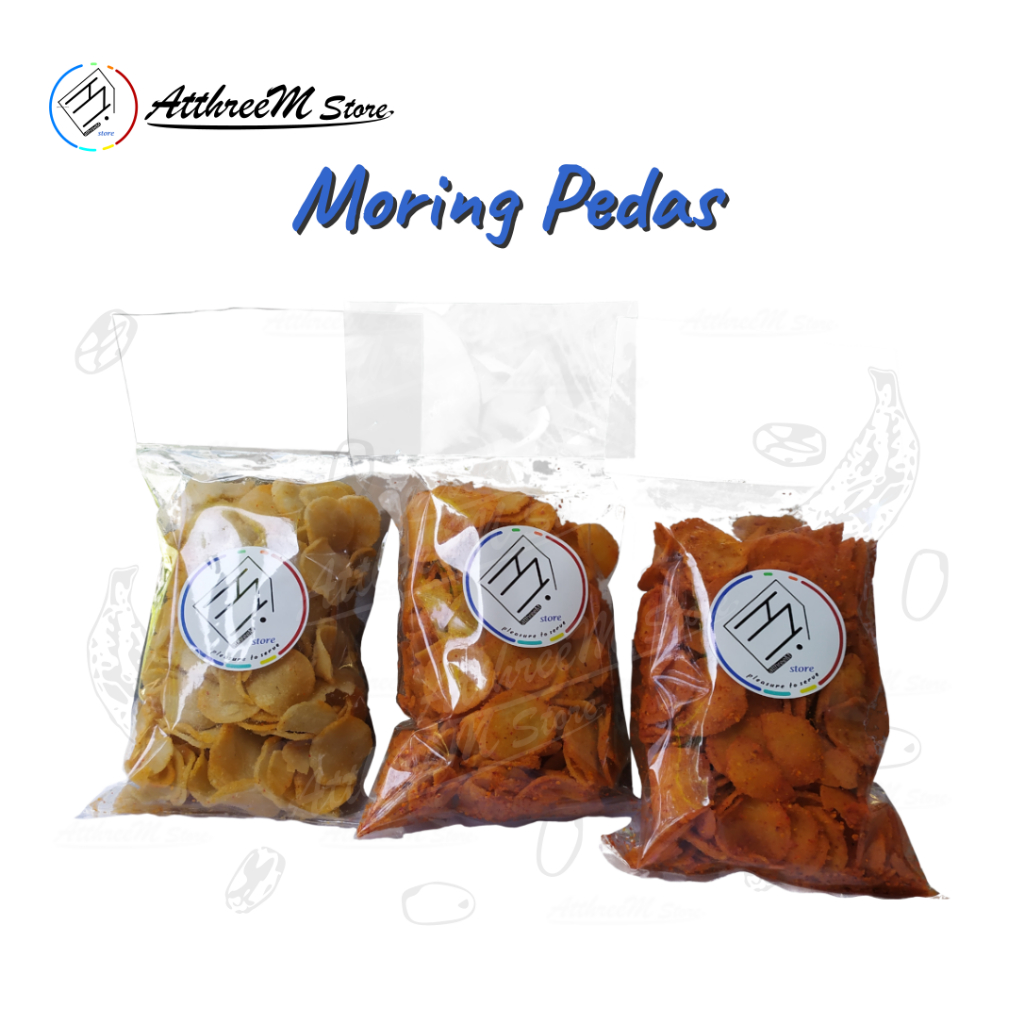 Jual AtthreeM Store Moring Keripik Moring Pedas 250 Gram | Shopee Indonesia