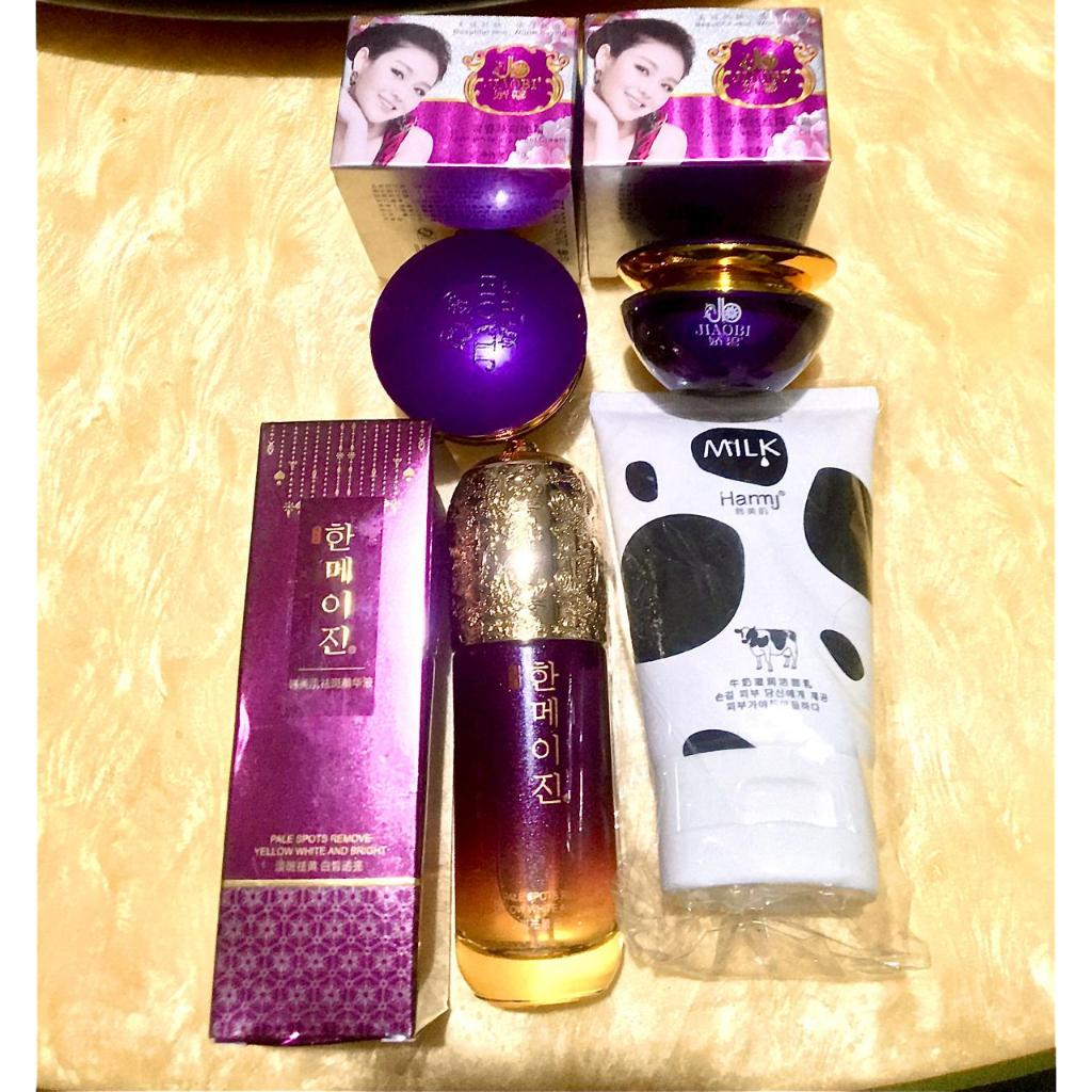 Jual PAKET WAJAH JIAOBI UNGGU / JIAOBI UNGU PAKET KOMPLIT / PAKET ...