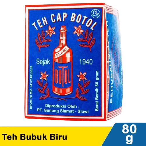 Jual Teh Seduh Cap Botol Biru 80 gr | Shopee Indonesia