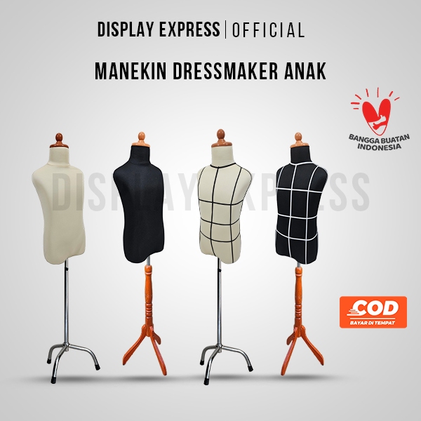 Jual [ COD ] Manekin Display Anak L / Patung Dressmaker PREMIUM TEBAL ...