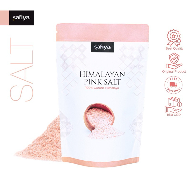 Jual {Free Sendok Kayu} Safiya Garam Himalaya 1Kg & 500gr Pink ...