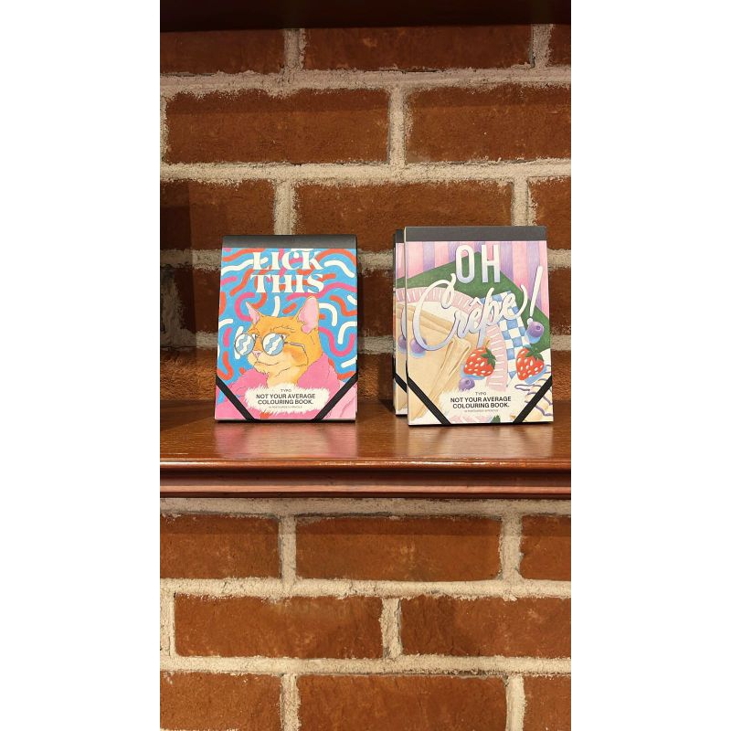 Jual Typo Mini Colouring Coloring Book Paint Pad Buku Mewarnai Mewarna ...