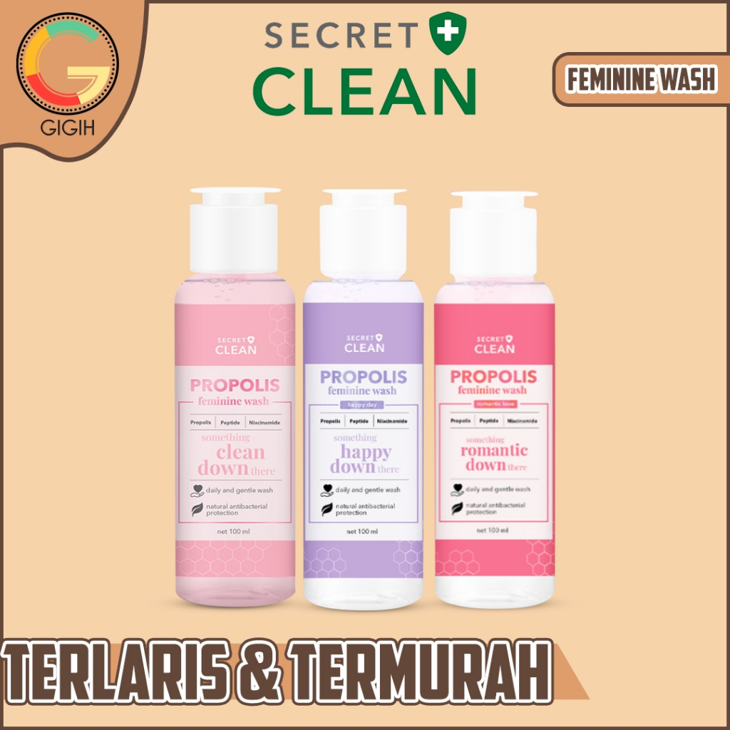 Jual SECRET CLEAN FEMININE WASH 100ML ( PEMBERSIH DAERAH KEWANITAAN ...