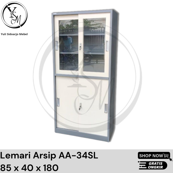 Jual Lemari arsip AA-34SL - Lemari Arsip Besi Kombinasi - Lemari File ...