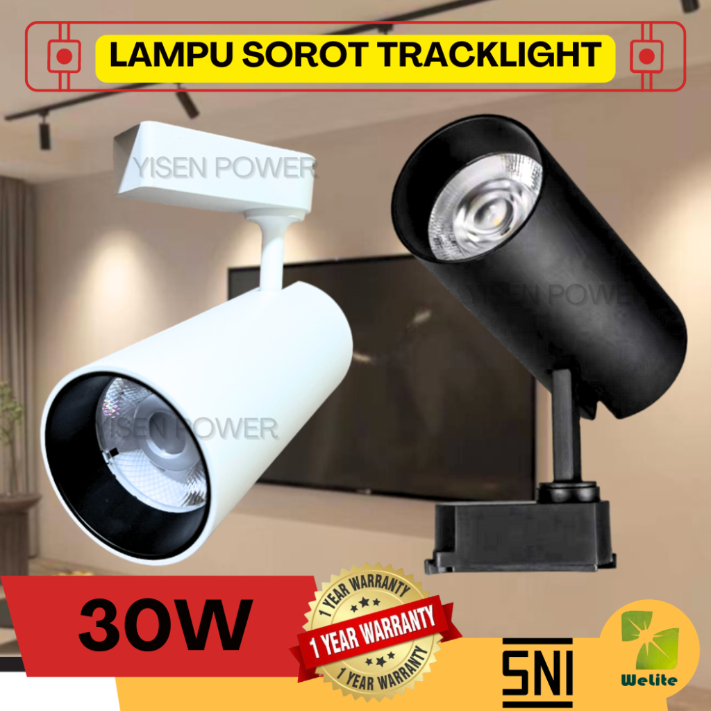 Jual Lampu Sorot Rel Track LED Tracklight Spotlight LED 30W Beam Angle ...