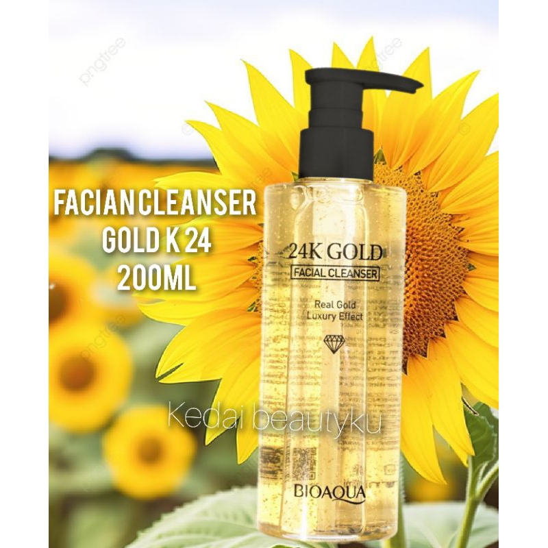 Jual bioaqua facial cleanser k24 gold 200 ml | Shopee Indonesia