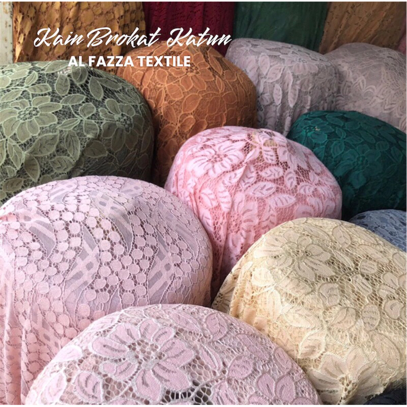 Jual Brokat katun kain katun brokat brokat meteran kebaya harga tertera ...