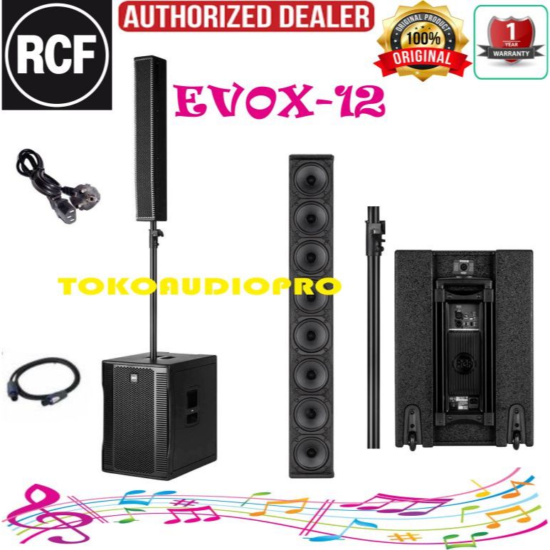 Jual Speaker RCF EVOX 12 Active Two-Way Array Speaker Aktif RCF Evox12 ...