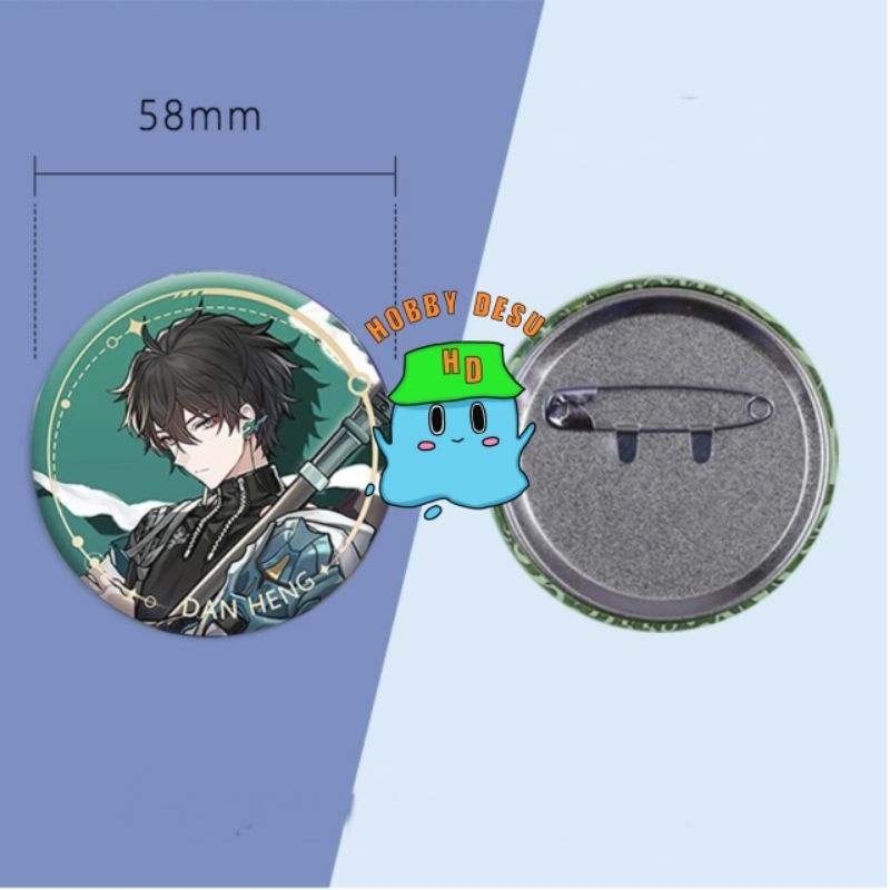Jual Honkai Star Rails Dan Heng Sand Glitter Box / Dan Heng Badge Pin ...
