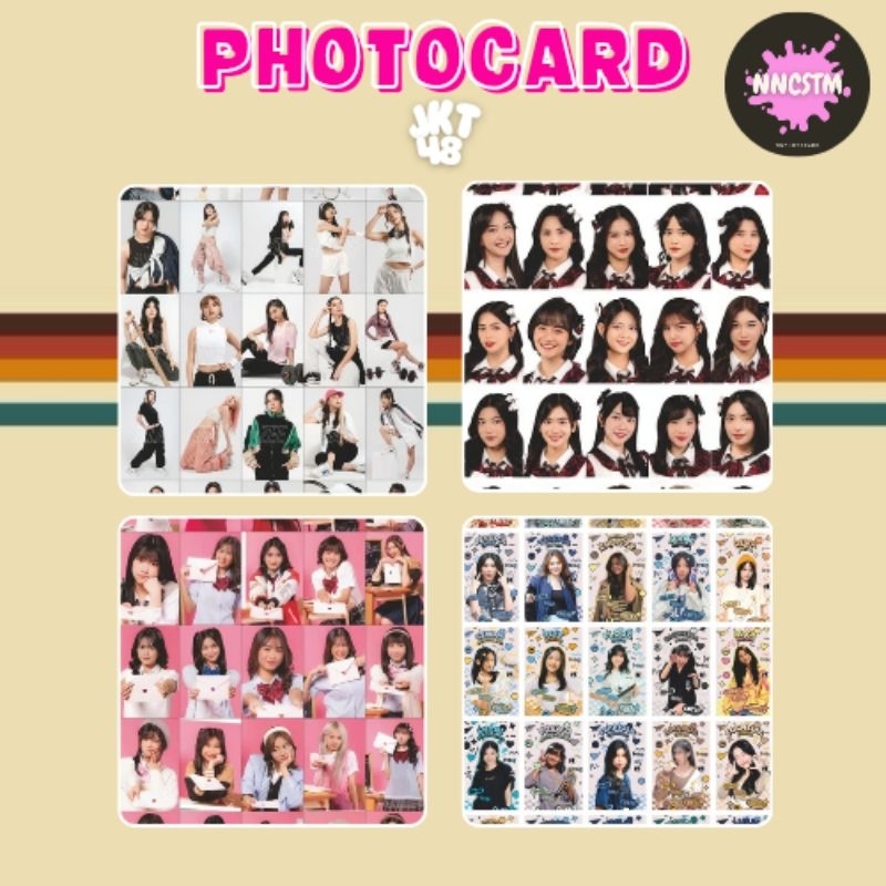 Jual PHOTOCARD JKT48 ISI 100 TEMA C [SPORTY/WALLPAPER/RED KABESHA/LETTER] | Shopee Indonesia