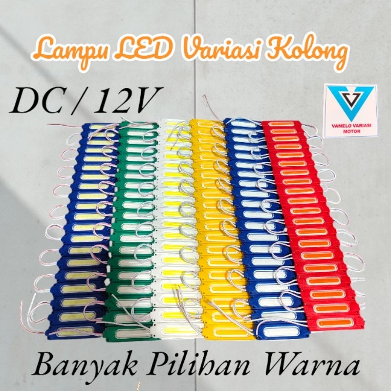 Jual LAMPU KOLONG LED MODUL STRIP 6 MATA COB DC 12V / LAMPU VARIASI KOLONG MOTOR MOBIL ...