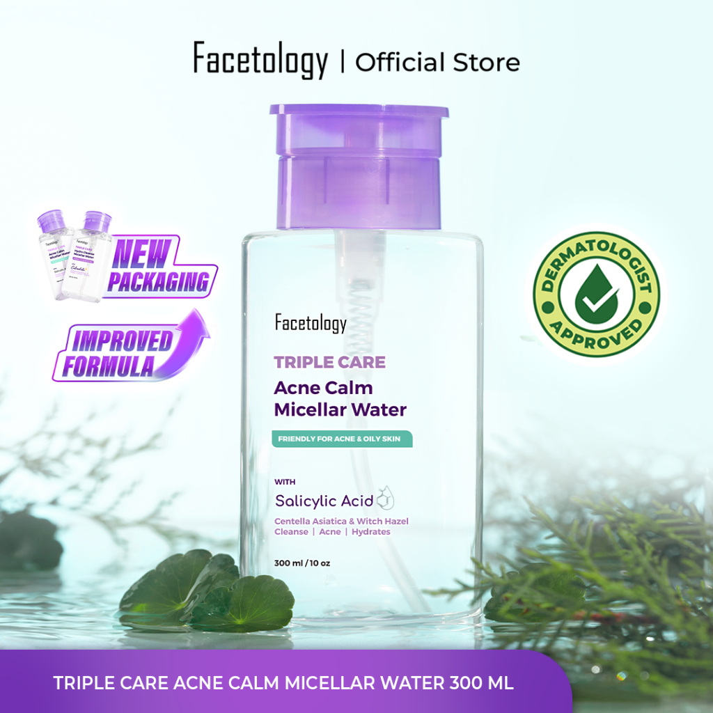 Jual [NEW PACKAGE & IMPROVE FORMULA] Facetology Triple Care Acne Calm ...