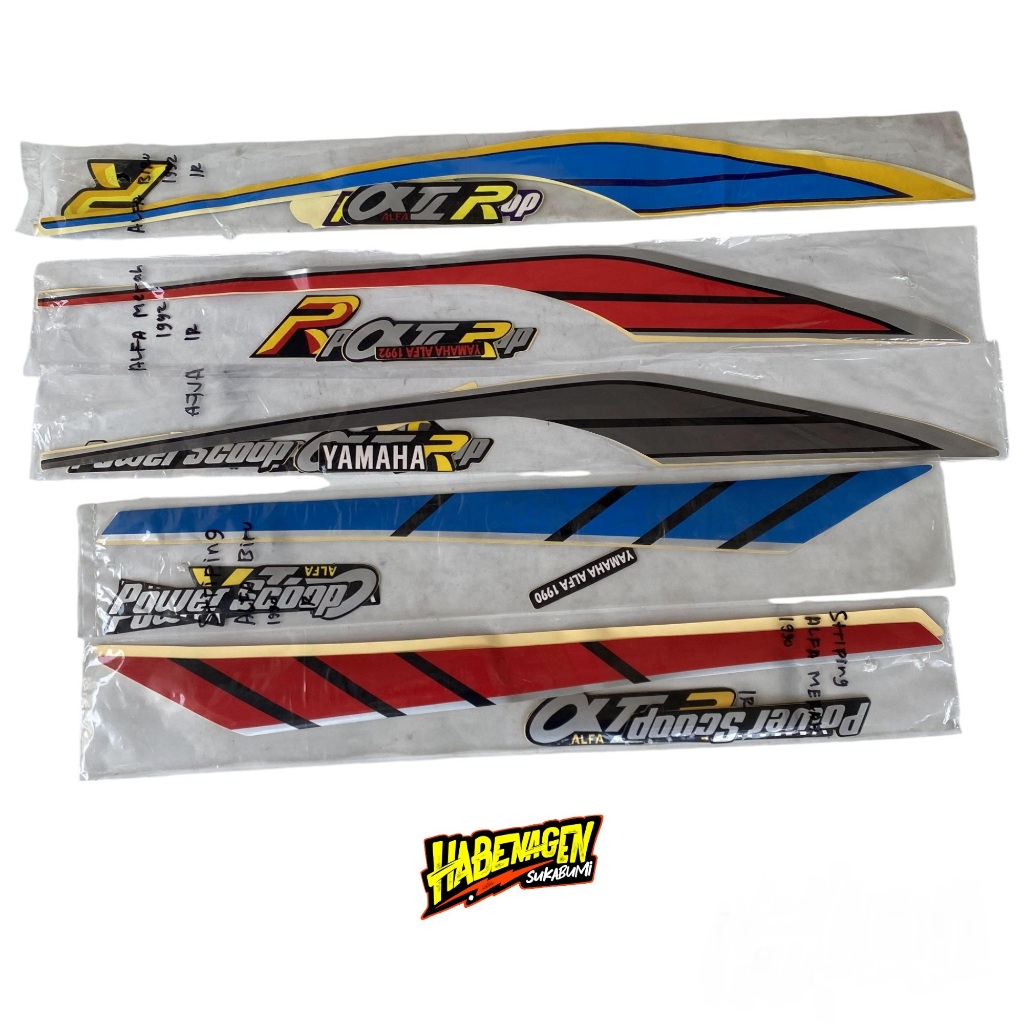 Jual STRIPING ALFA 1992 | striping stiker sticker lis list polet decal ...