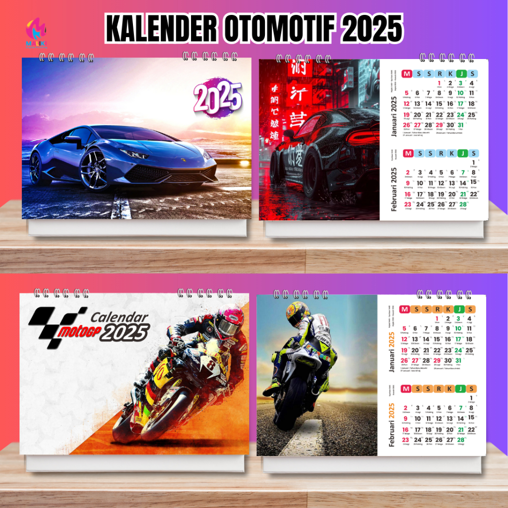 Jual KALENDER 2025 TEMA OTOMOTIF 6 HALAMAN | Shopee Indonesia
