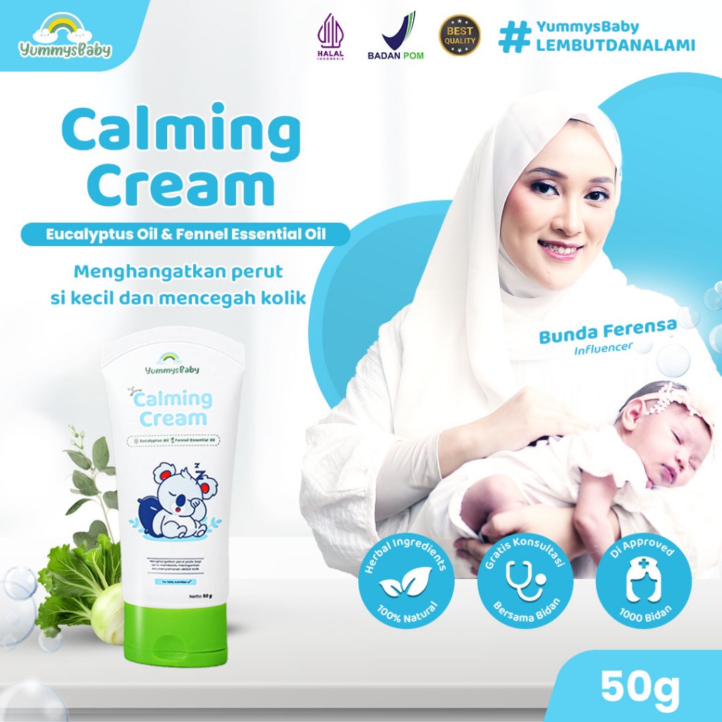 Jual YummysBaby Calming Cream - Redakan Kolik & Kembung | Lembut dan ...