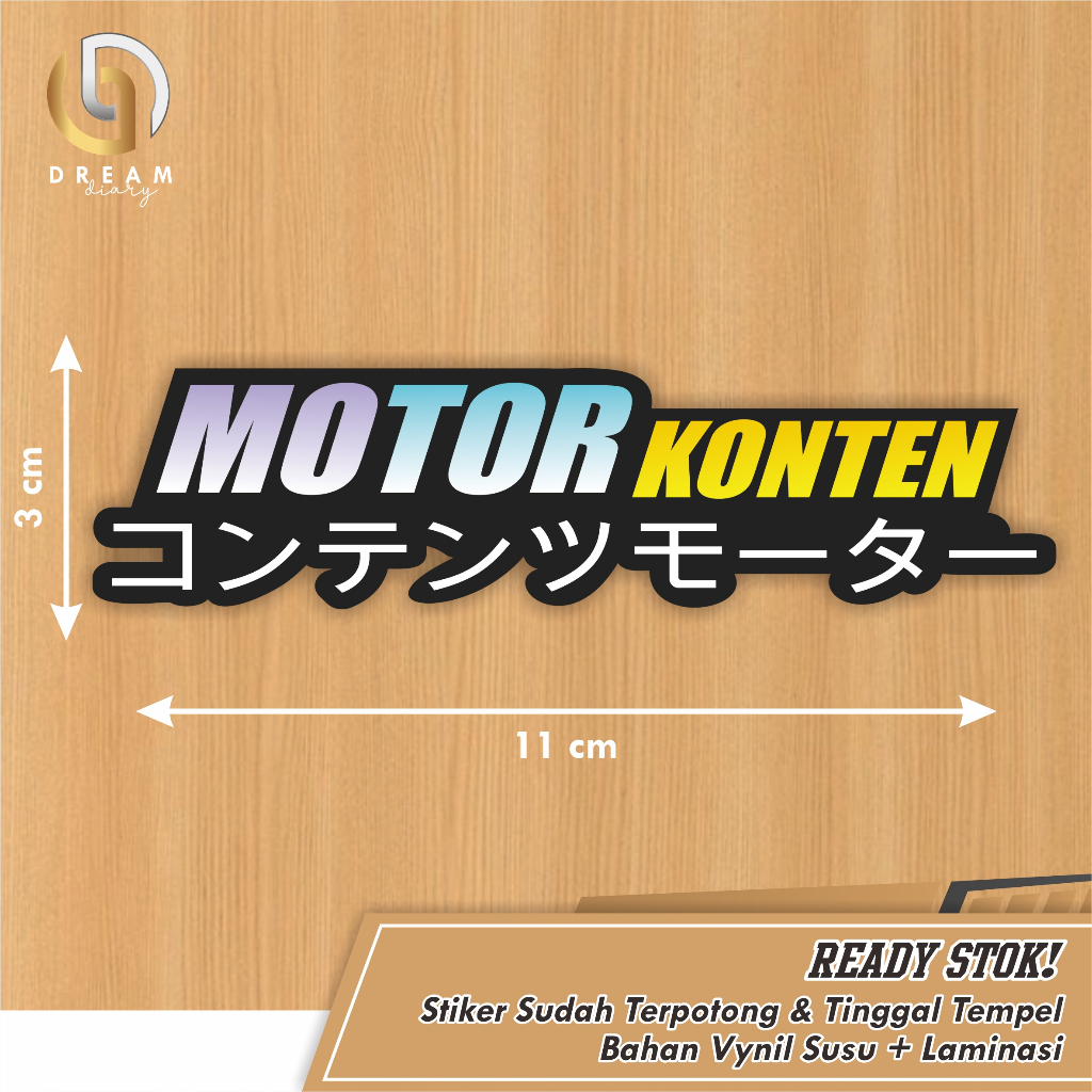Jual STIKER OTOMOTIF - STIKER MOTOR PRINT CUT TULISAN MOTOR KONTEN ...