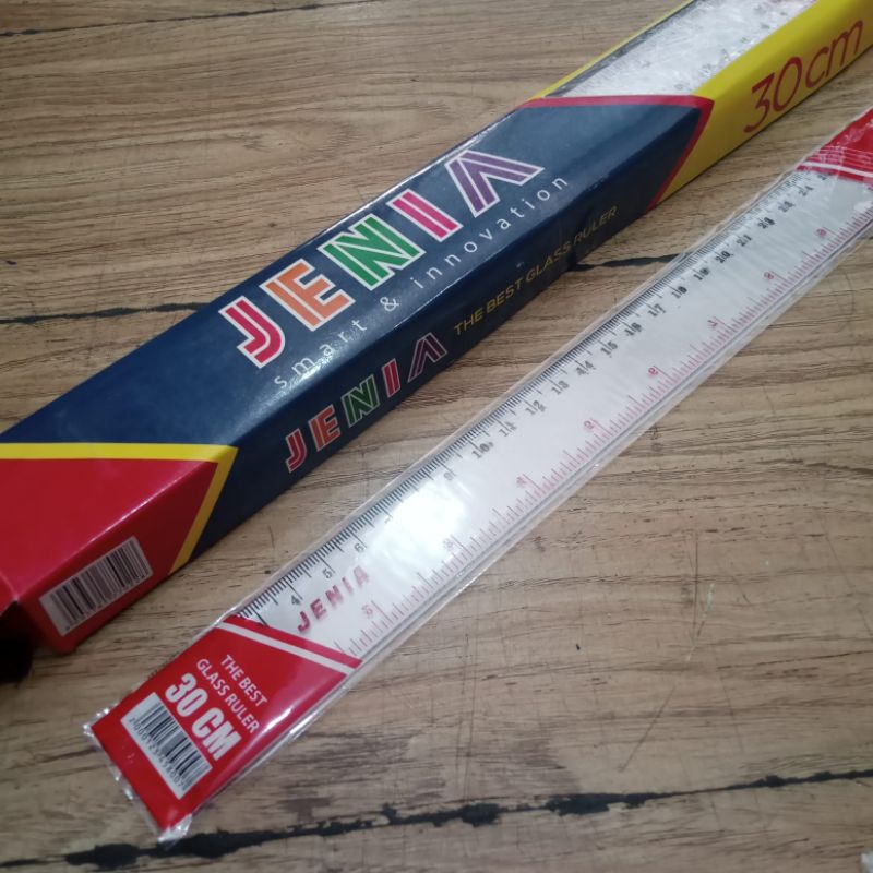 Jual 1 Pack Penggaris panjang 30cm JENIA isi 12 Pcs | Shopee Indonesia