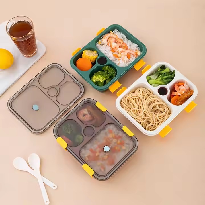 Jual Lunch Box Bento Kotak Makan Bekal Kantor Sekolah BPA Free Food Grade Tahan Microwave Tahan ...