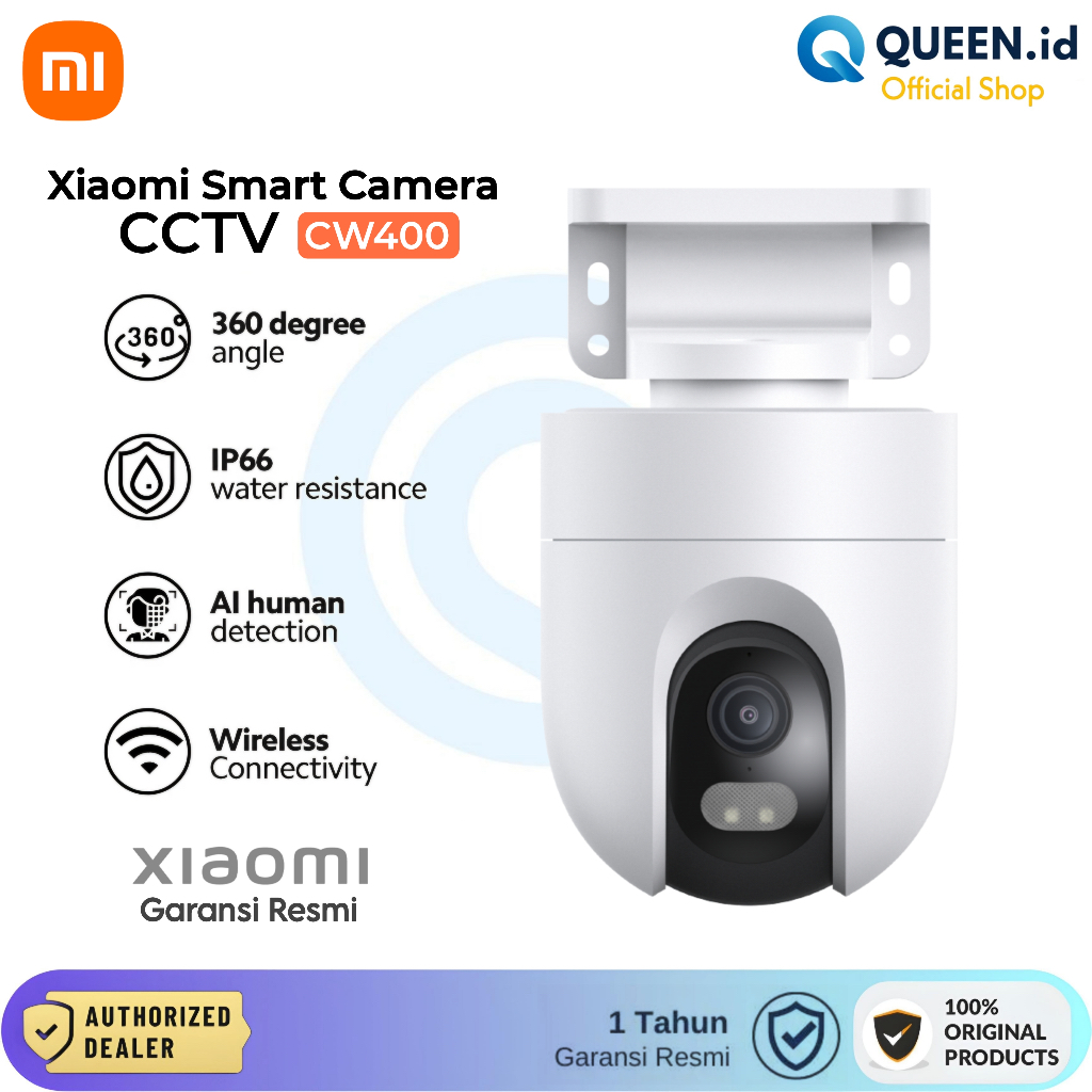 Jual Xiaomi CW400 Smart Camera IP WiFi CCTV Outdoor 2.5K IP66 ...