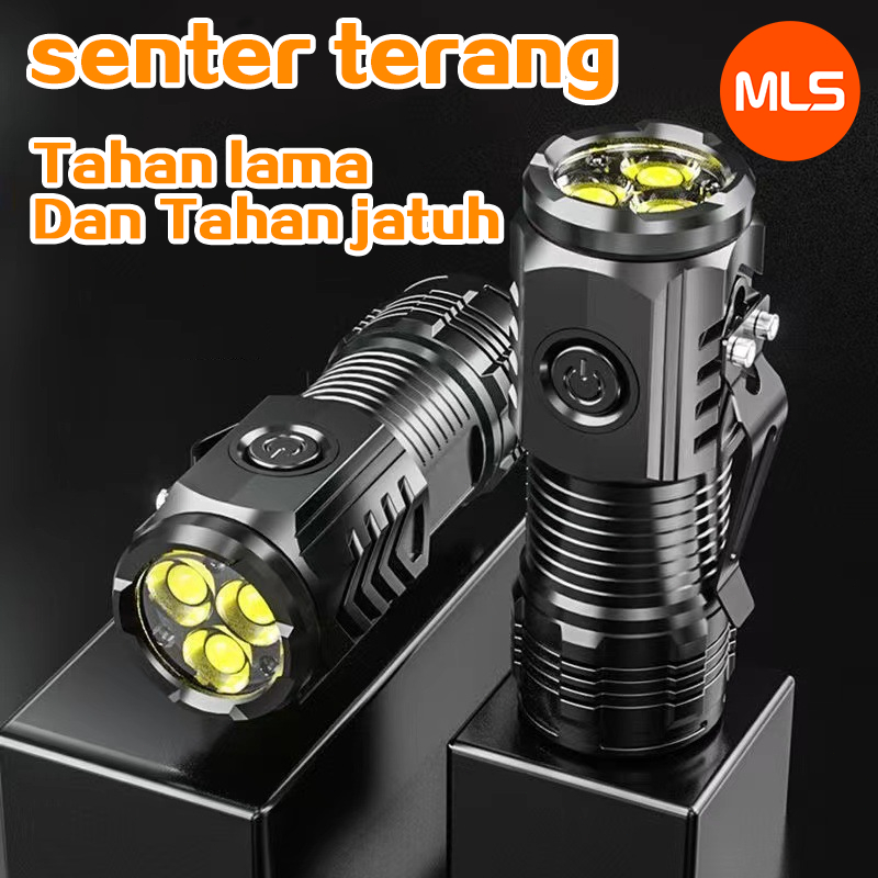 Jual Senter mini led super terang monster bermata tiga Jerman, senter 200000 lumens original ...