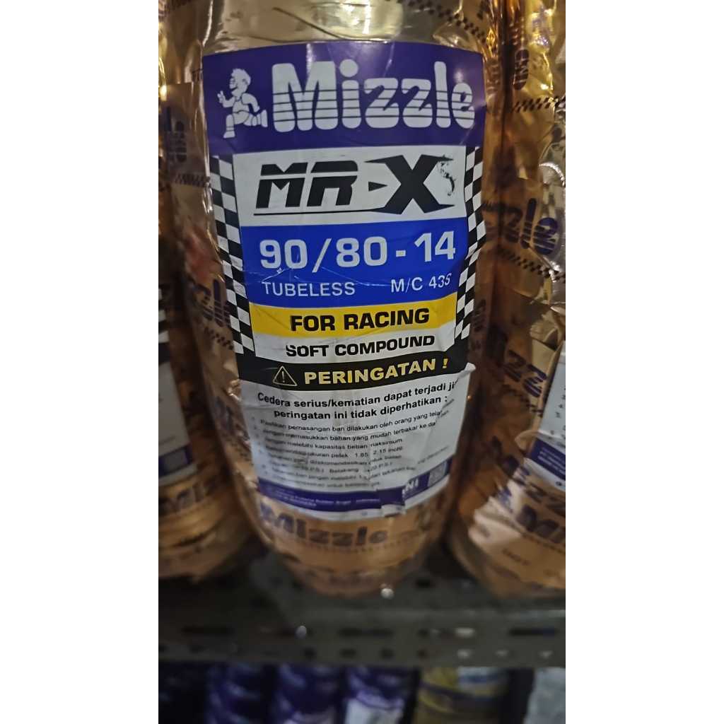 Jual Ban Mizzle Tubeless 90/80-14 MRX MR X MR-X Soft Compound Racing (1 ...