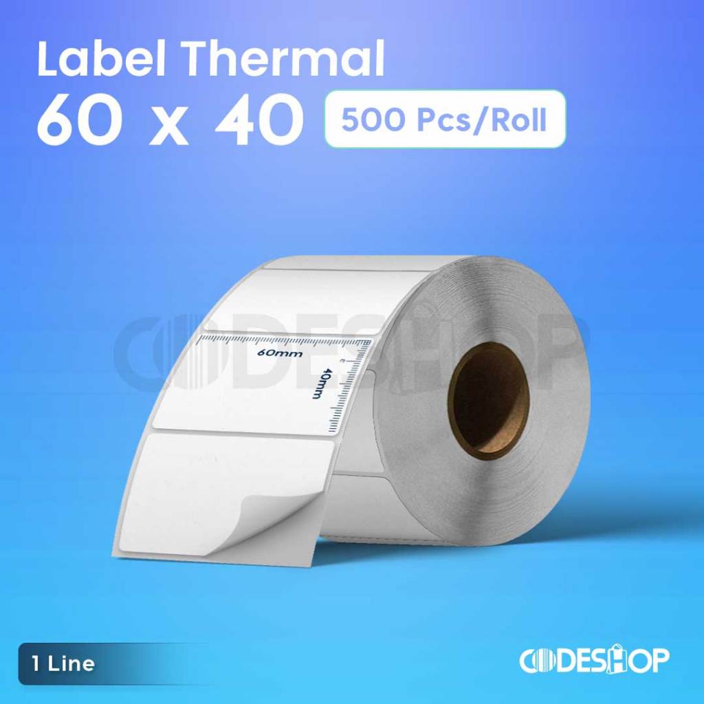 Jual Label Thermal 60X40 60 x 40 Isi 500 Pcs | Label Harga Label ...