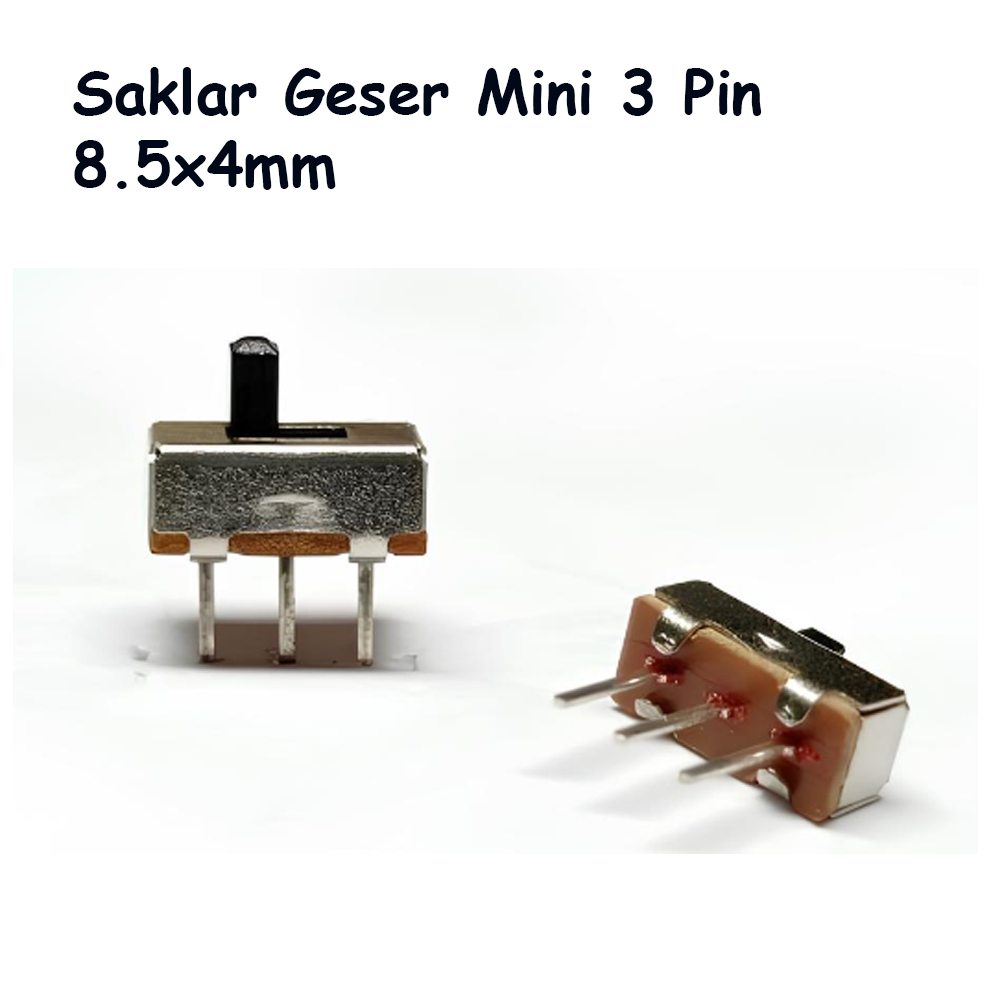 Jual Saklar Geser Kecil 3 Pin SPDT 1P2T Toggle Switch Mini Sorong 8.5mm ...