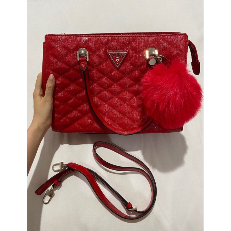 Jual Guess Red Bag (Original) | Shopee Indonesia