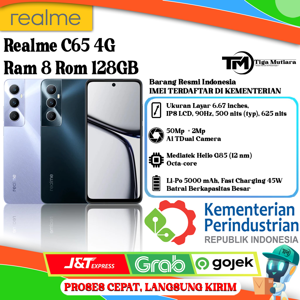 Jual Realme C65 4G Ram 8/128GB | Ram 8/256GB | Shopee Indonesia