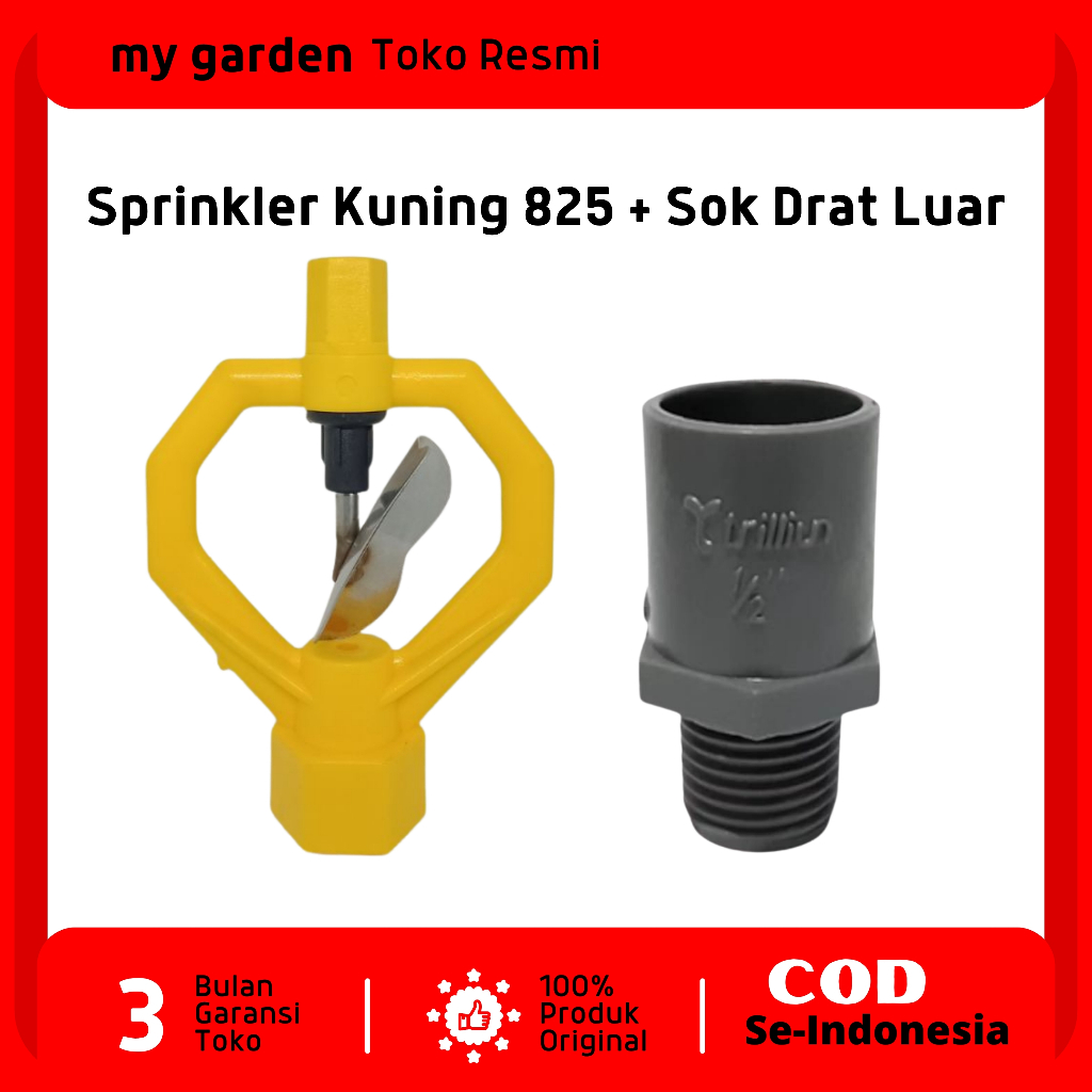 Jual Sprinkler Kupu-kupu Kuning 825/Sprinkle Air/Kincir Air/Alat Siram ...