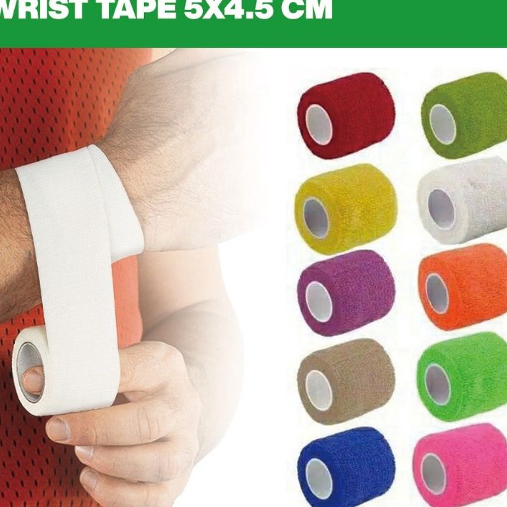 Jual Wrist Tape Taping Finger Tape 5 cm x 45 m Cohesive bandage Perban ...