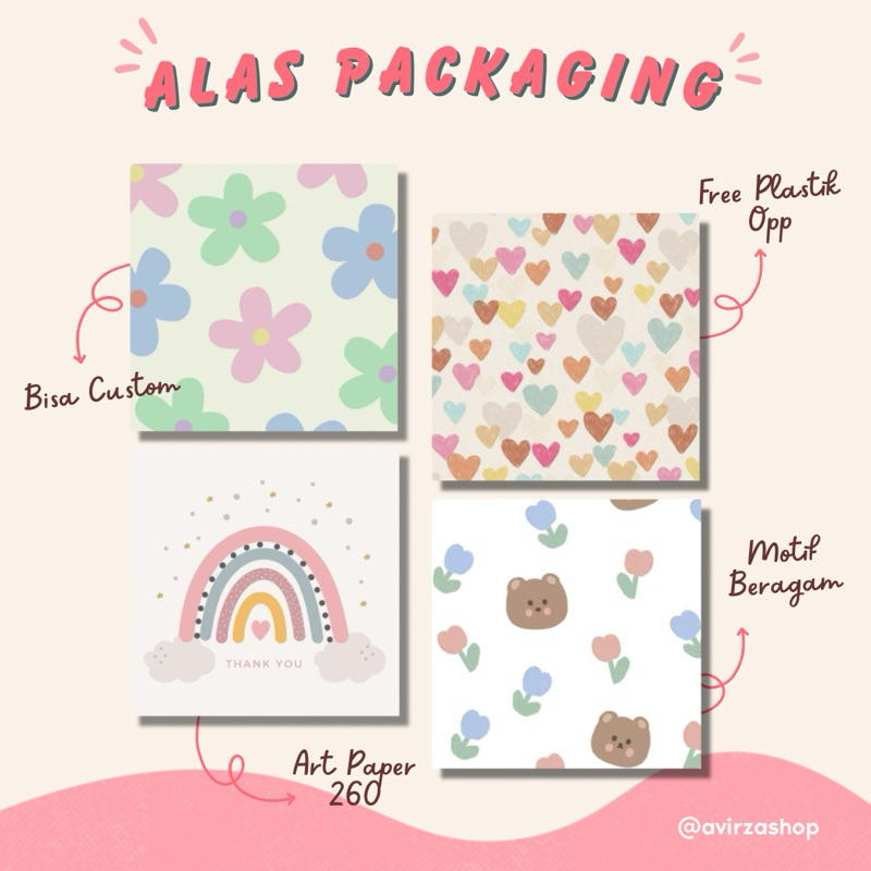 Jual ALAS PACKAGING / ALAS GELANG / ALAS PACKAGING CUTE / ALAS ...