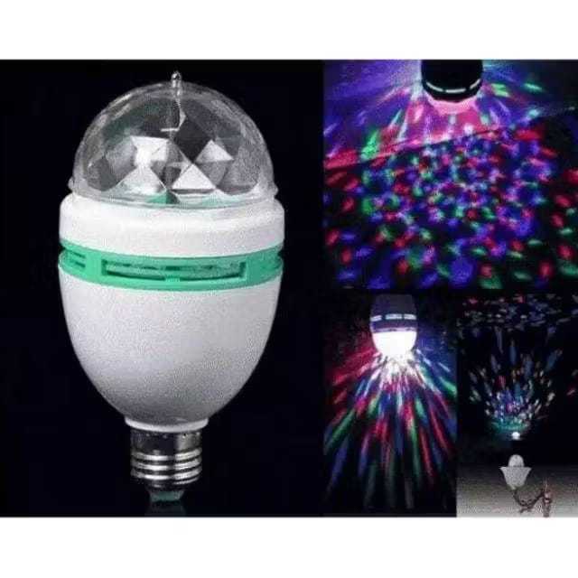 Jual Lampu DISCO LED MINI PARTY Fitting Putar Otomatis Disko Warna ...