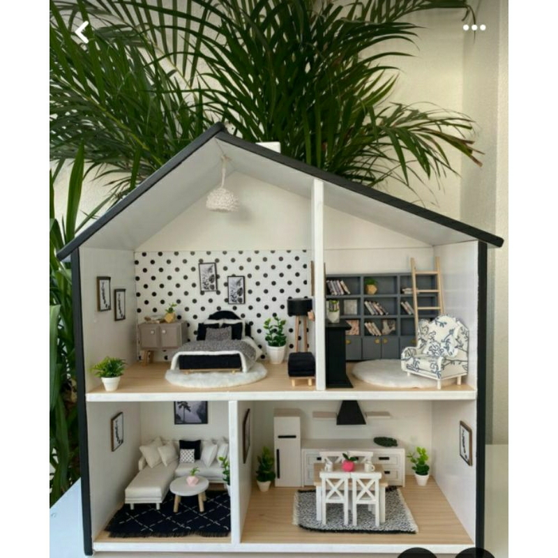 Jual rumah labubu doll k.pop miniatur pxlxt: 50x25x70cm | Shopee Indonesia