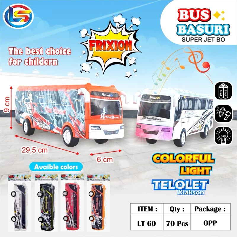 Jual LT 60 BUS BASURI SEDANG SUPER JET BO / BUS BASURI OM TELOLET ...